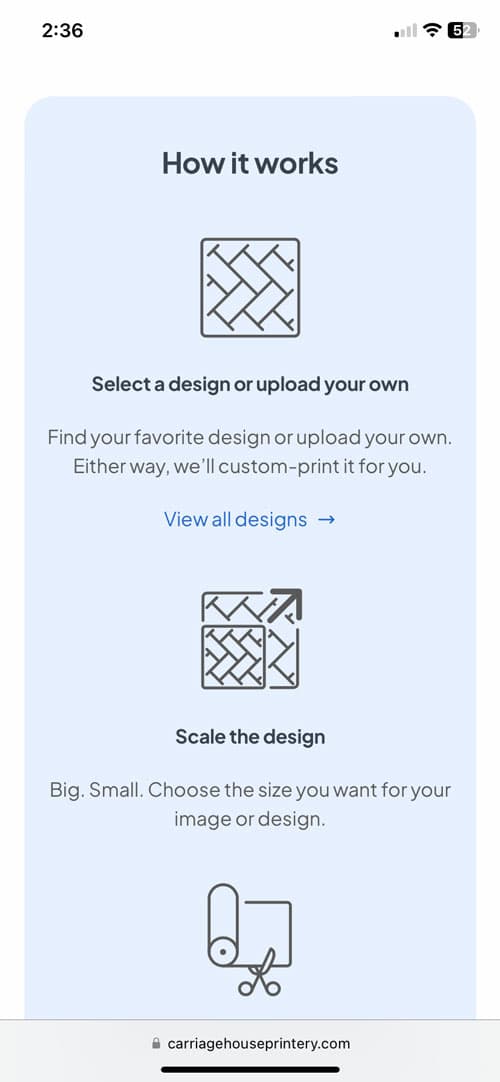 William – Carriage House Printery UI