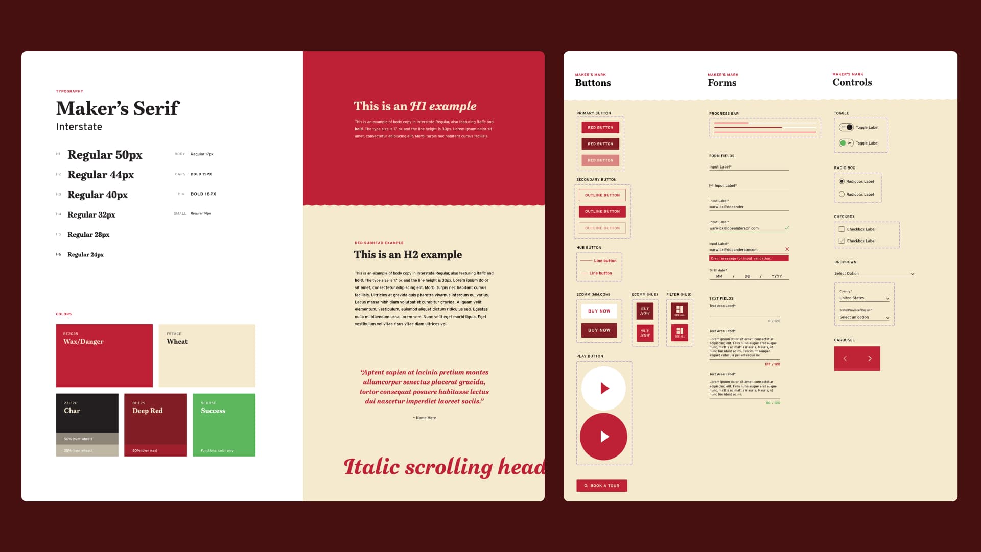 William – Maker's Mark UI Systems