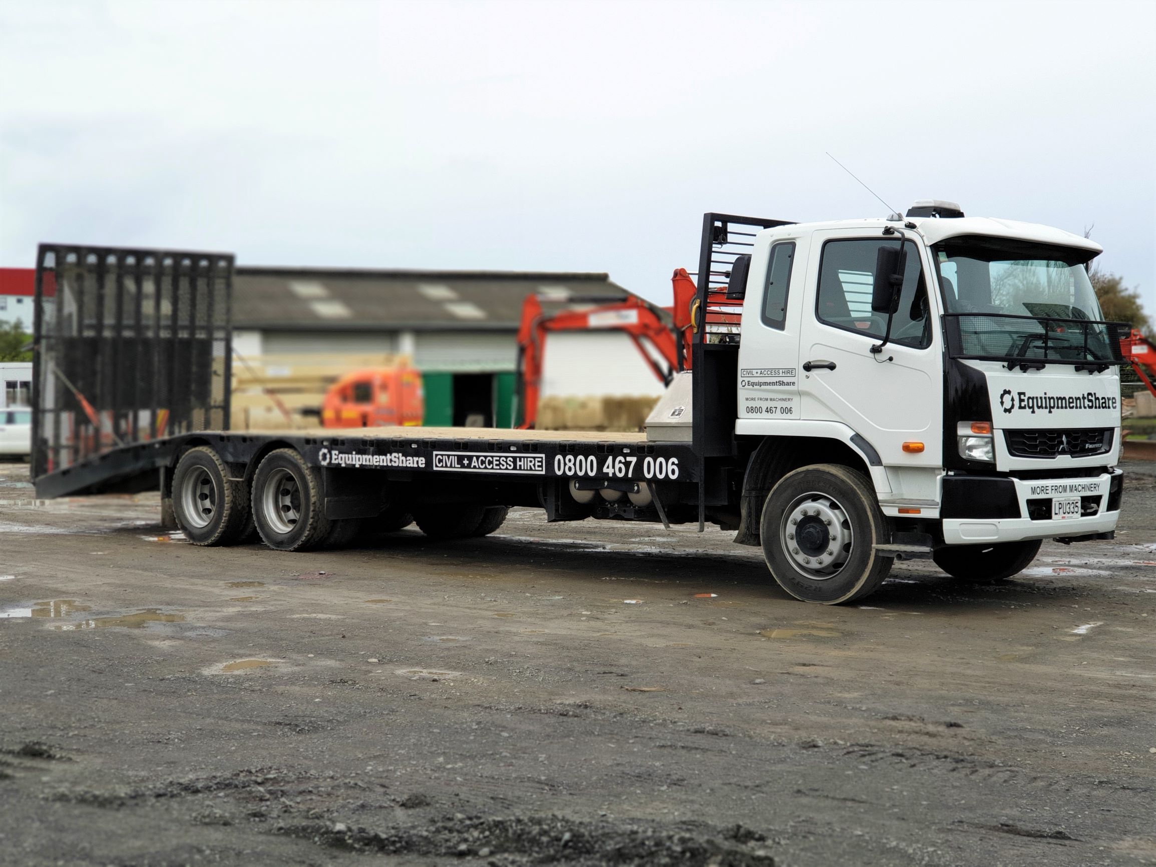 10T Transport Hire | Mitsubishi Fuso Fighter FU2328 Machinery Transport Trucks Rental - Equipt