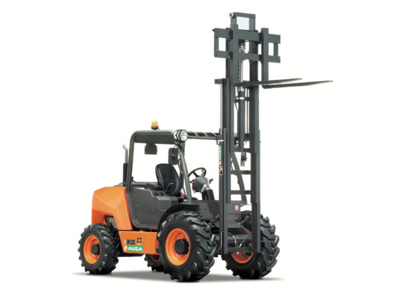 2.5T Rough Terrain 4WD Fork Lift Hire | AUSA C251H Fork Lift Rental ...