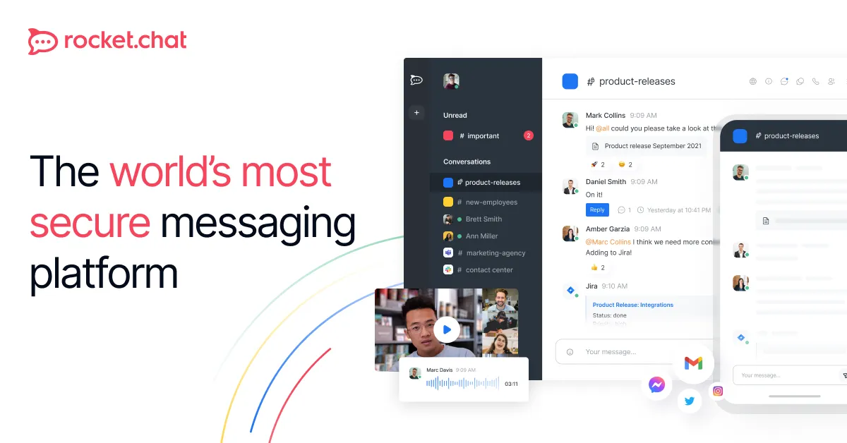 On-premise chat for secure messaging