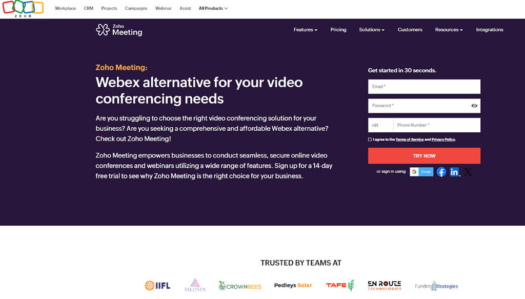 Top 10 Webex alternatives in 2024