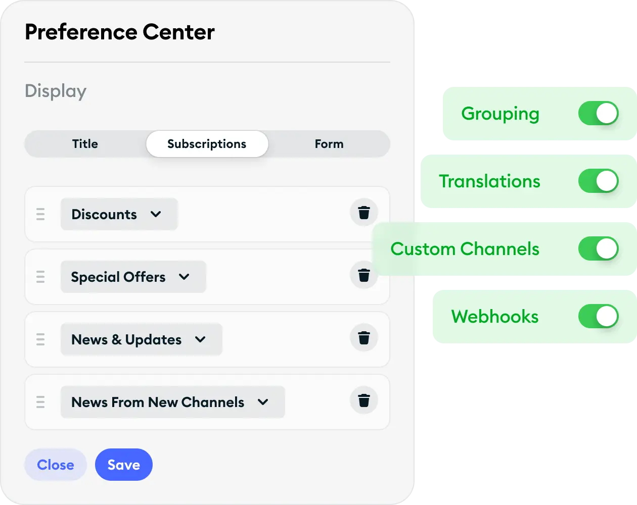 Marketing preference management