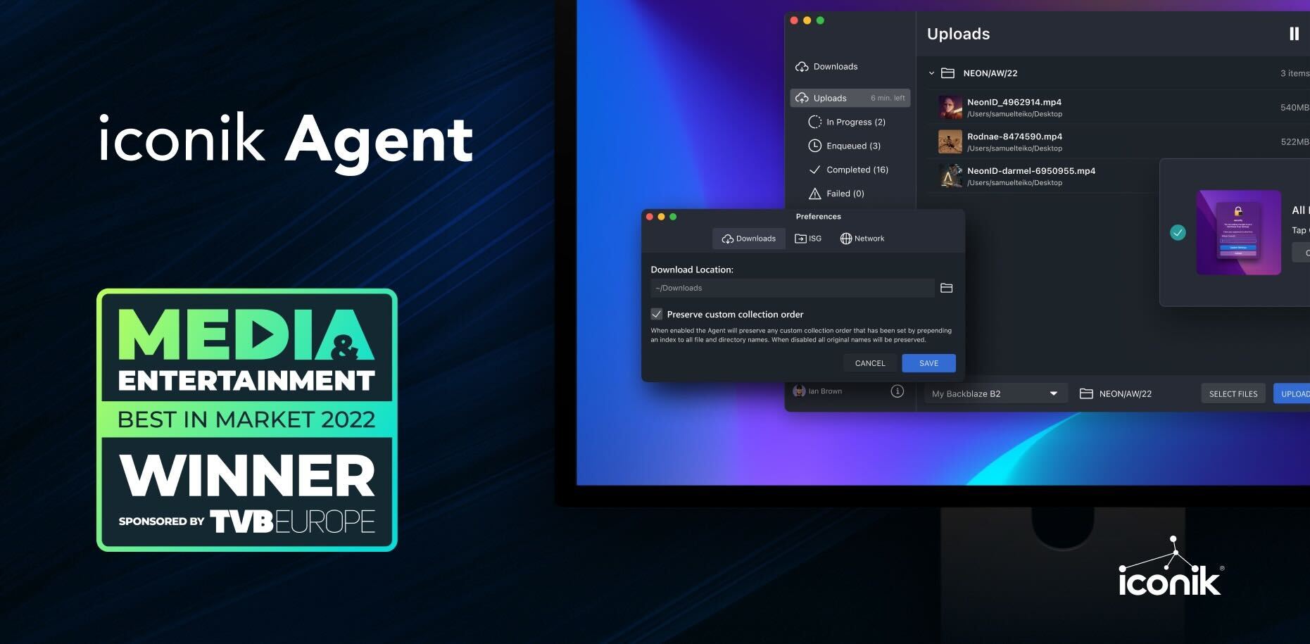 iconik News - Iconik Desktop Companion App, iconik Agent, Named “Best ...