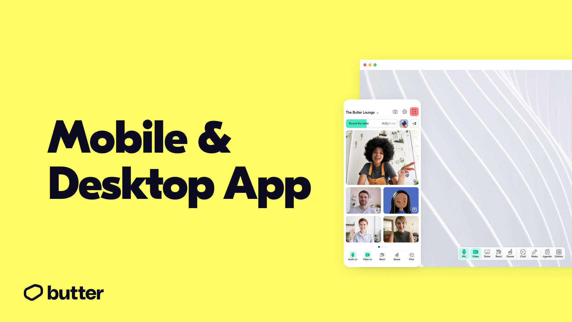 Mobile and Desktop App for Butter | Smooth video conferencing, wherever ...