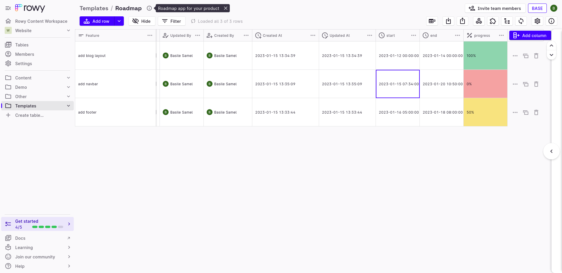 How To Create A Gantt Chart With React And Rowy (2023)