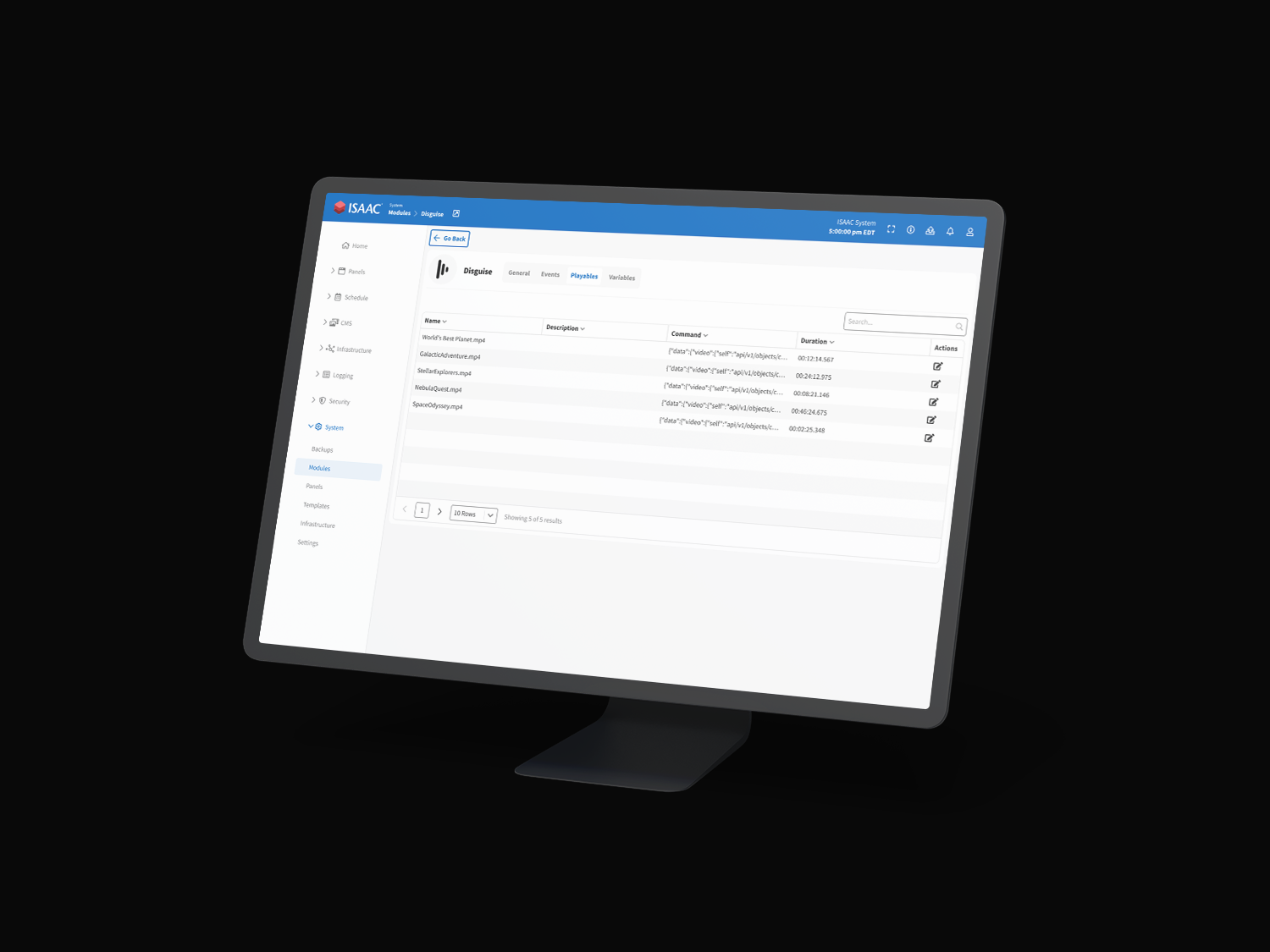 ISAAC | Integration for Disguise