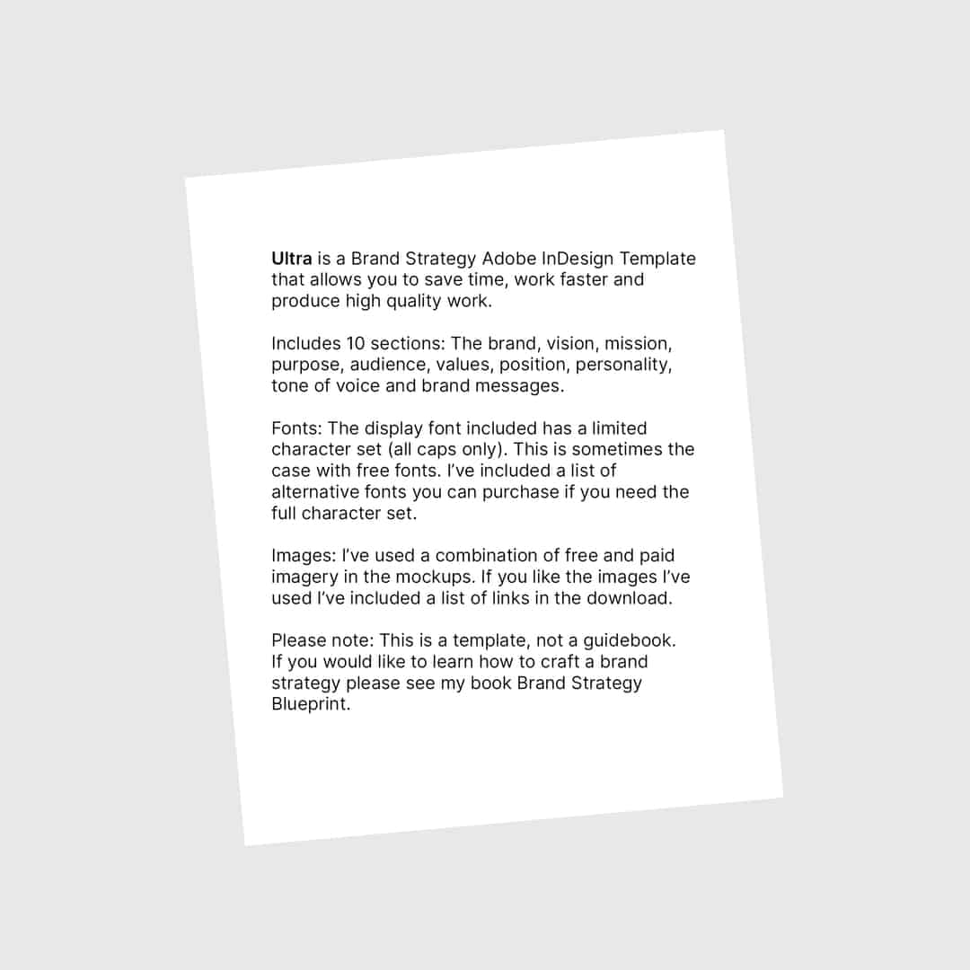 Ultra Brand Strategy — Made by Circular — Adobe brand templates for ...