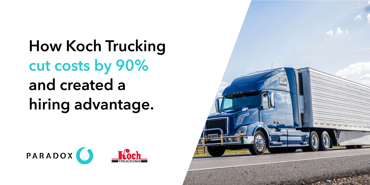 How Koch Trucking cut costs by 90% and created a hiring advantage.