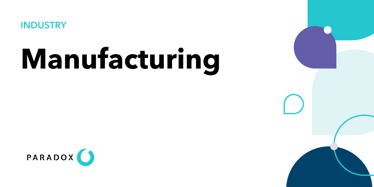 Resources for Manufacturing — Paradox