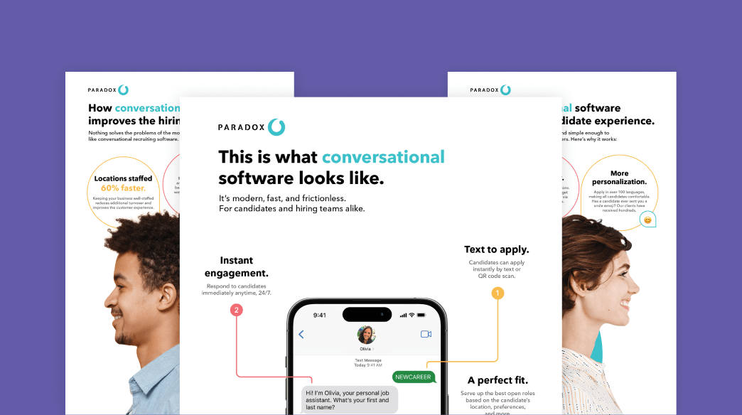 Why conversational? — frontline hiring. — Paradox