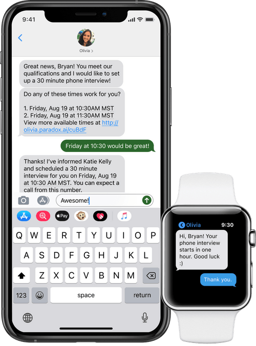 Paradox: The AI assistant for recruiting, Olivia