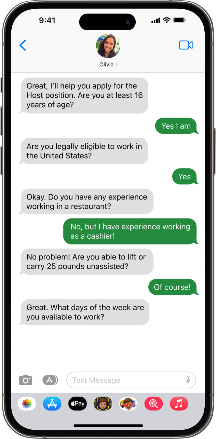 Text to Apply Application Screening Software — Paradox