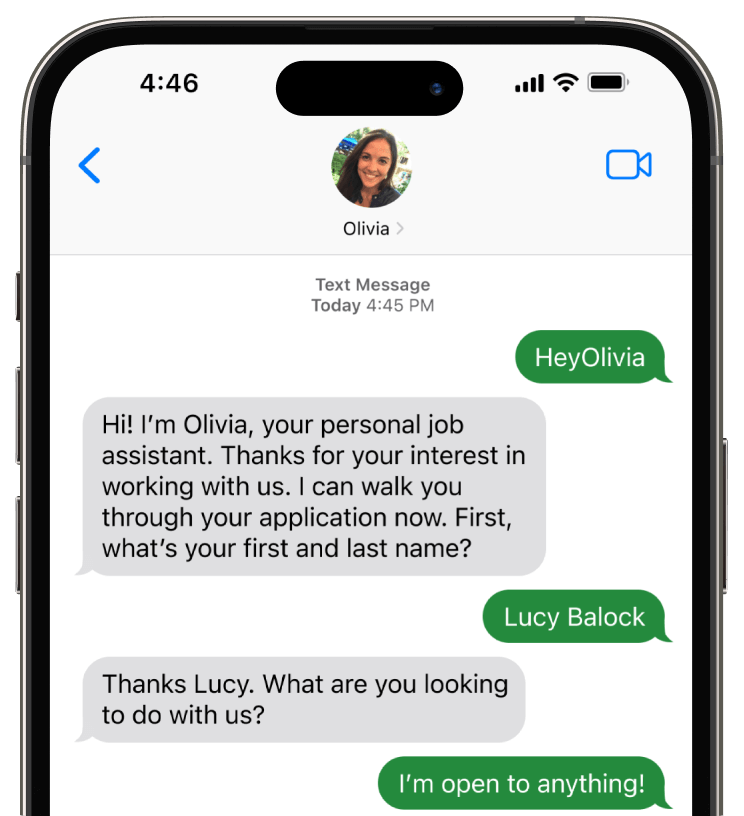 Text to Apply Application Screening Software — Paradox