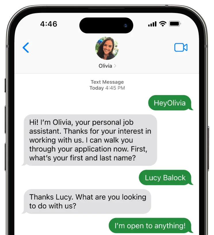 Text to Apply Application Screening Software — Paradox