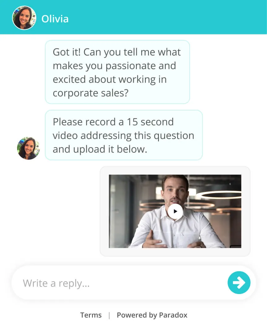 Video Interview Software — Paradox