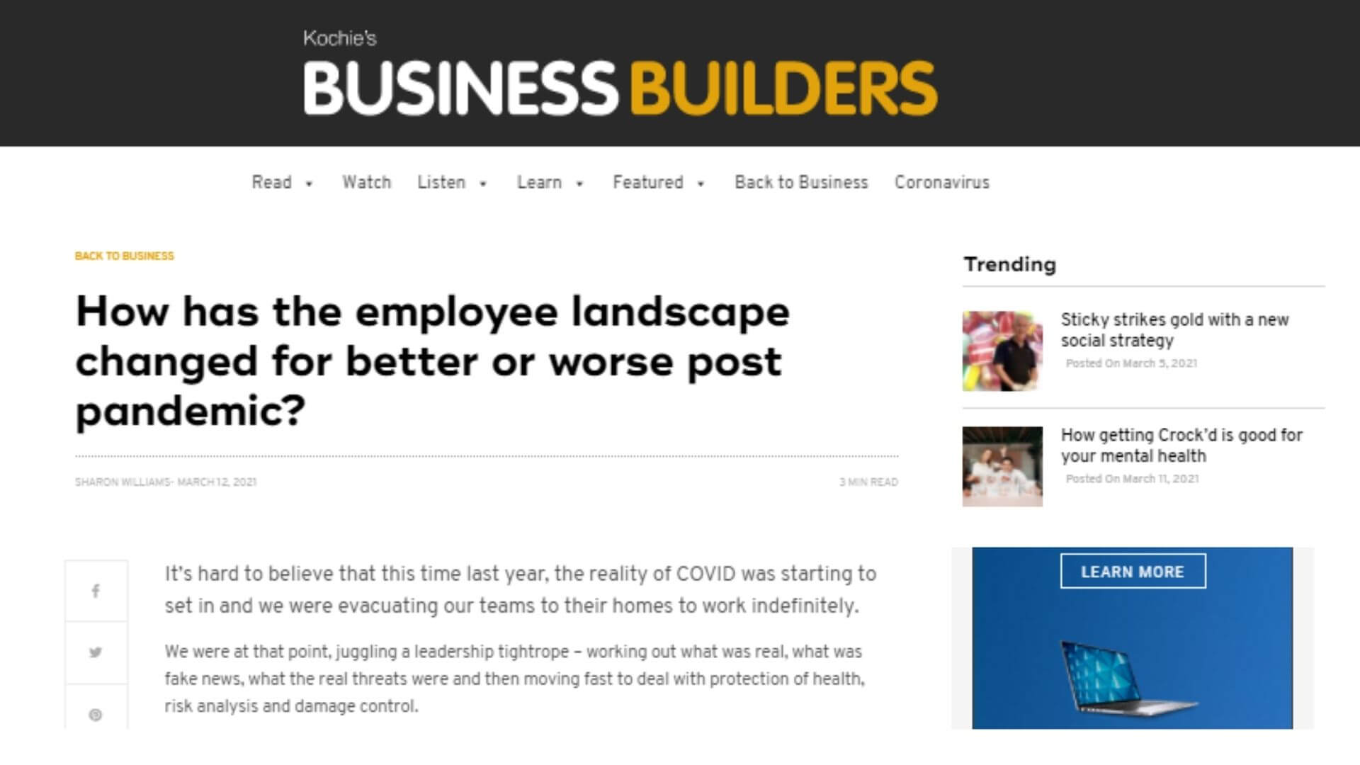 How has the employee landscape changed for better or worse post ...