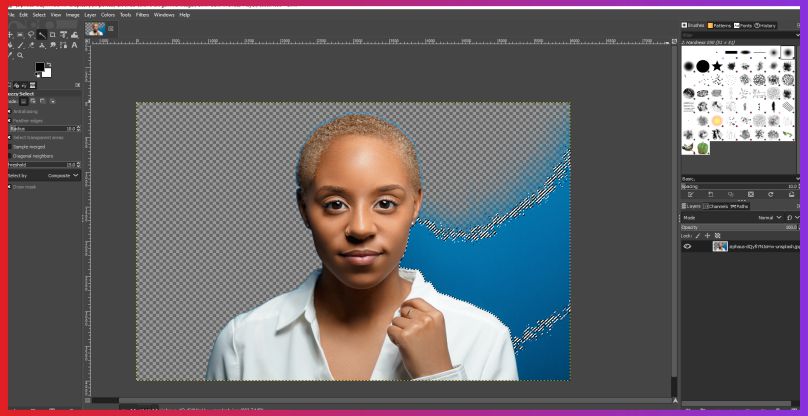 How to Remove Background in from GIMP
