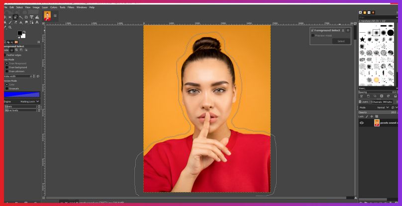 How to Remove Background in from GIMP