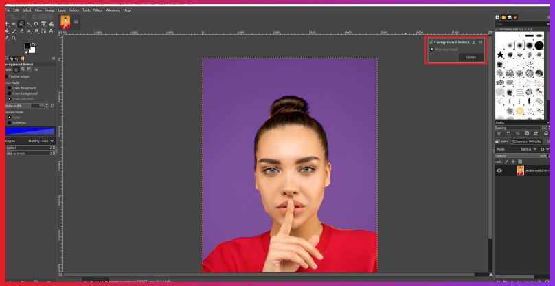 How to Remove Background in from GIMP