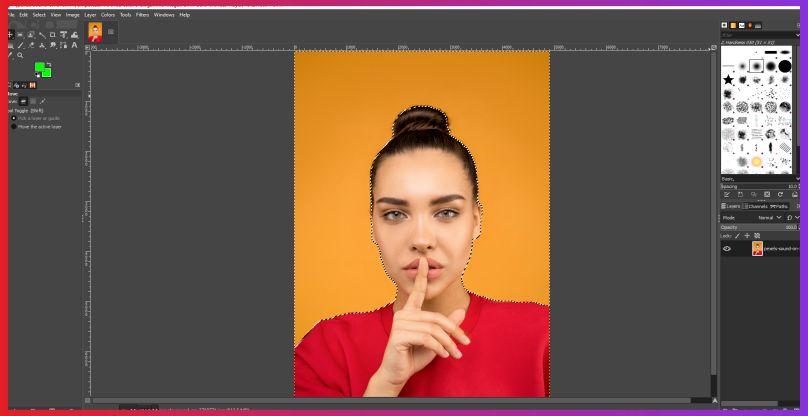 How to Remove Background in from GIMP