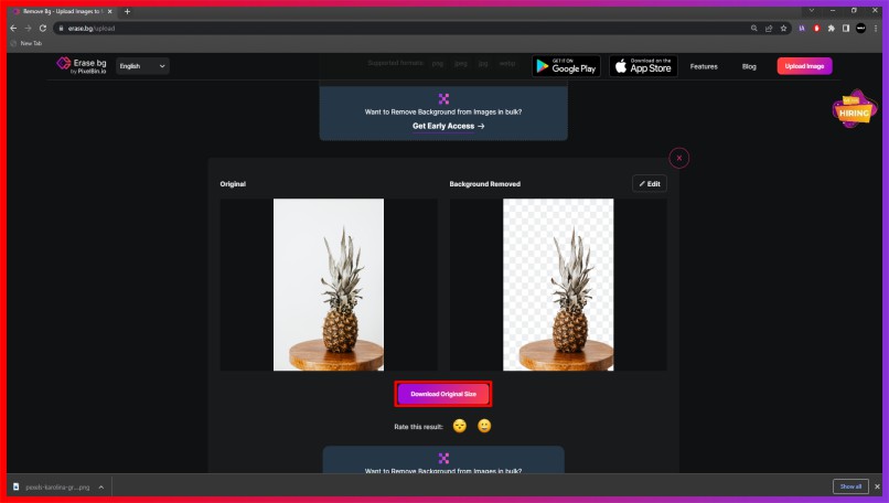 Remove White Color Background from Image