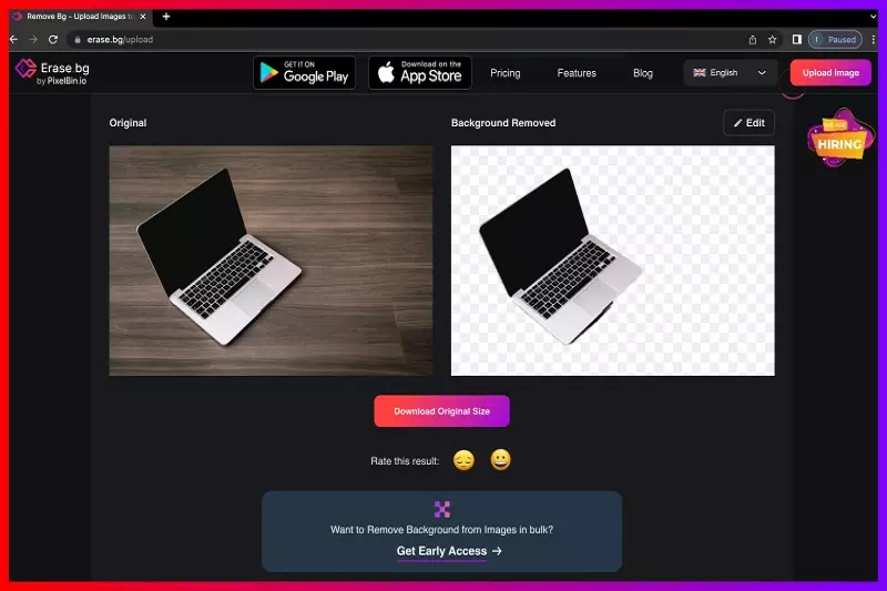 Remove Background from Image for Qoo10 Japan
