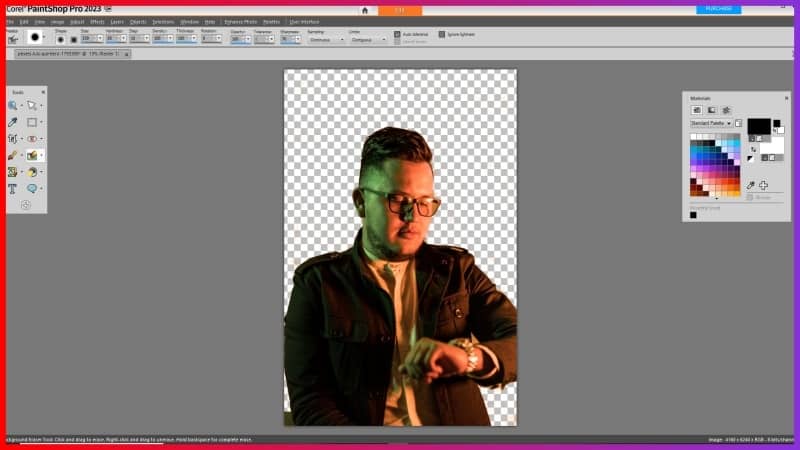 How To Remove Background using Corel PaintShop