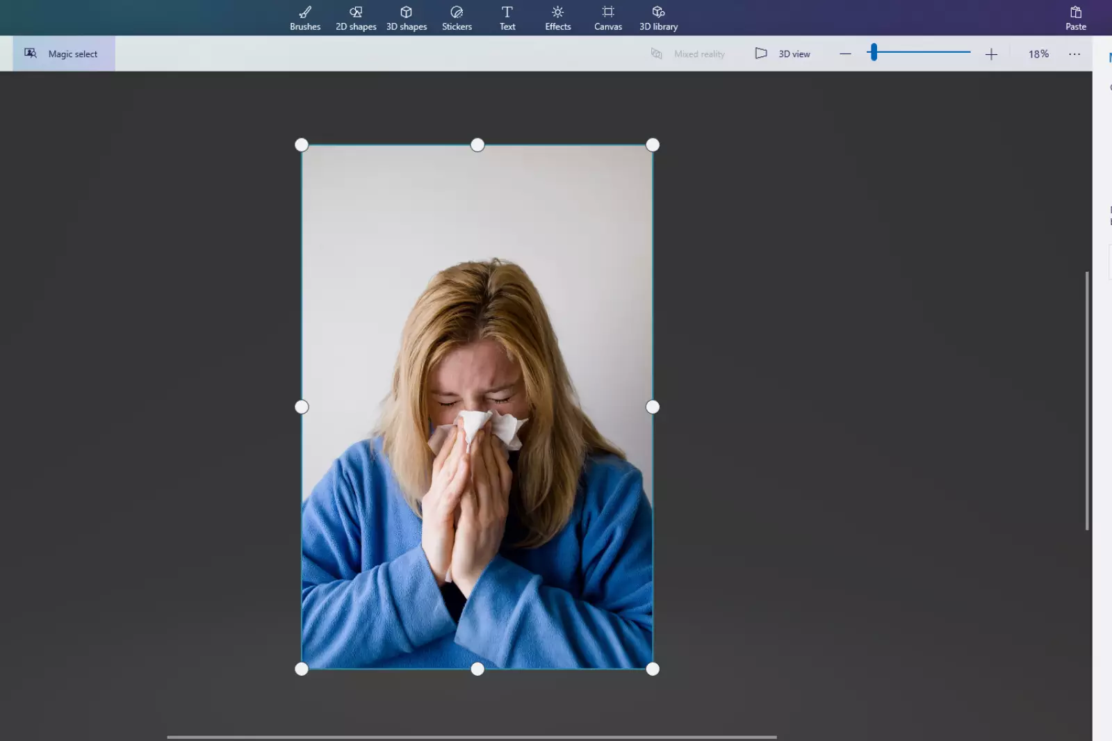 How to Remove the Background of a Photo with Paint 3D