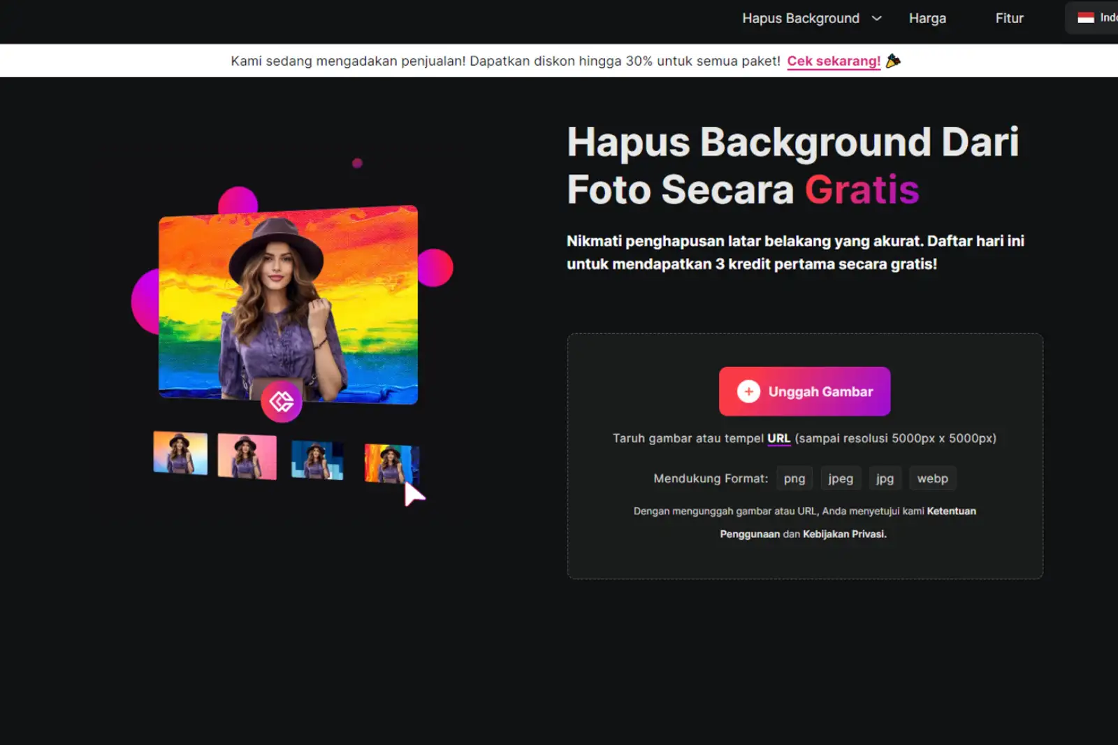Bagaimana caranya Hapus BG dari Gambar WebP