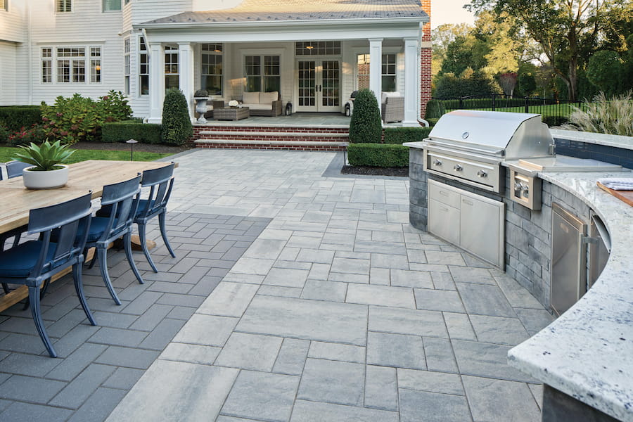 Blu 60mm HD2 Paver, Champlain Grey | Techo-Bloc | Stone Center