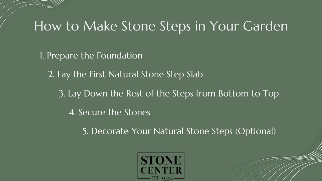How to Build Stone Steps on a Garden Slope? | Stone Center