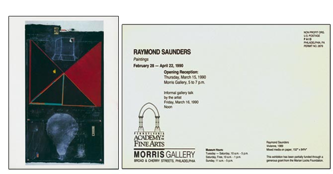 Raymond Saunders: Paintings, by Judith Stein