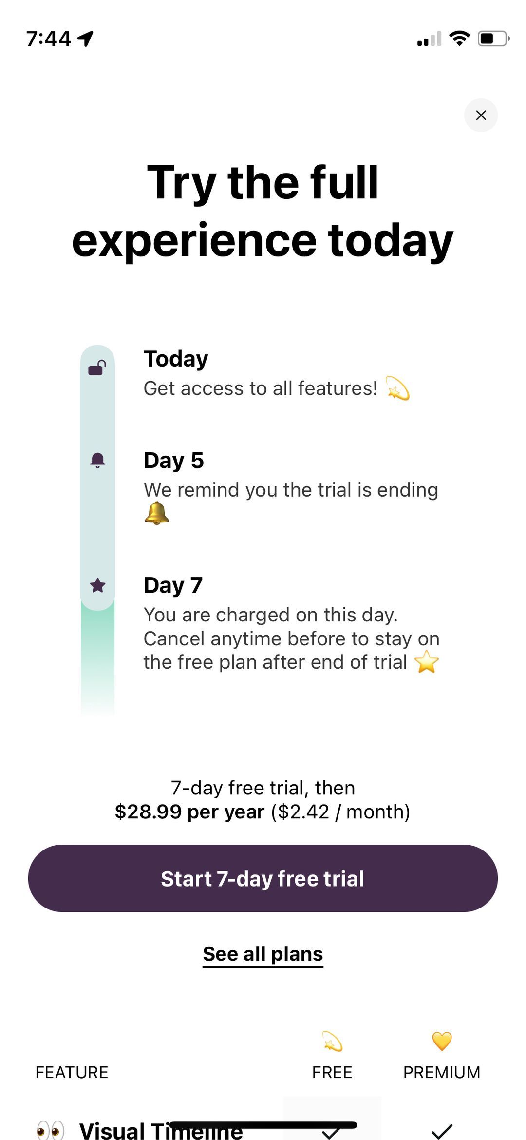 Best Mobile Paywall - Tiimo - Visual Daily Planner