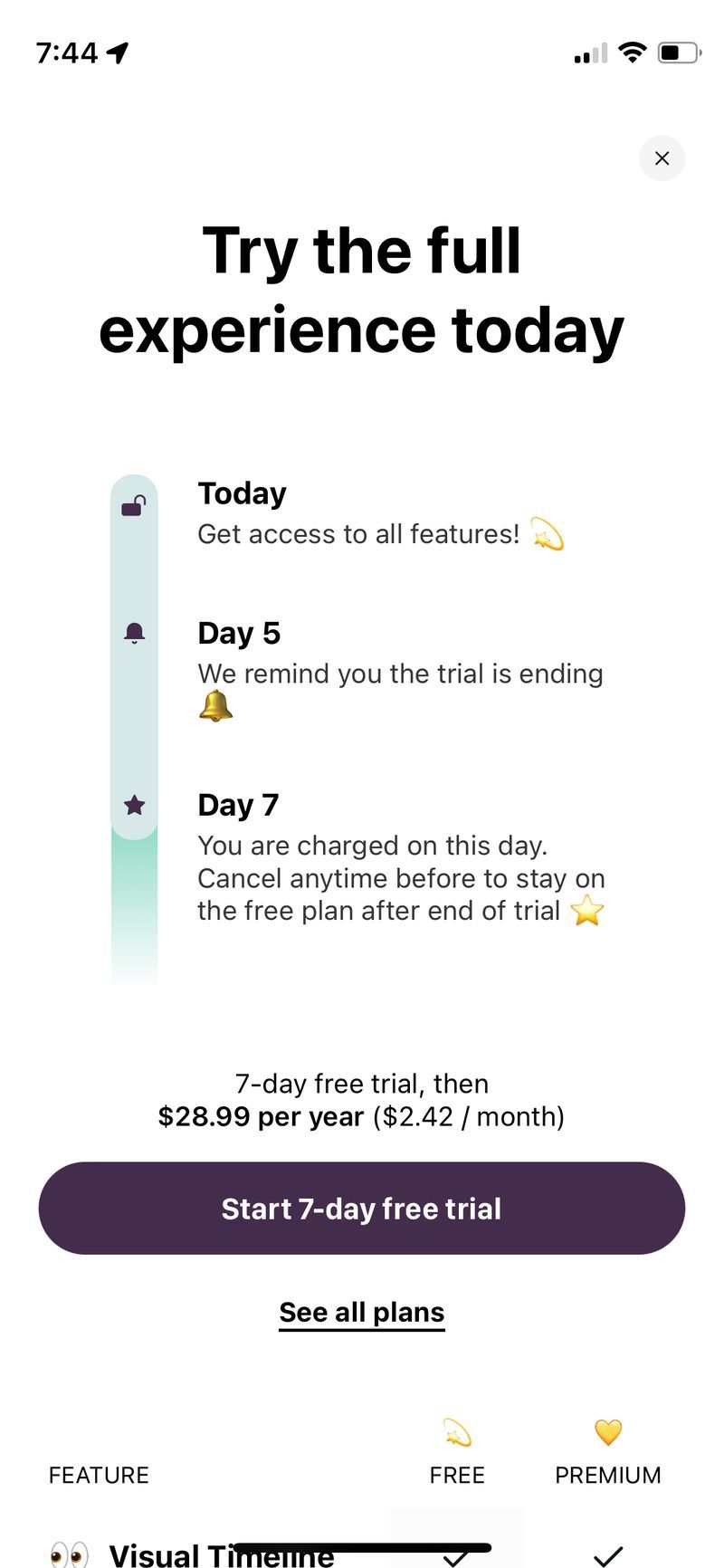 Best Mobile Paywall - Tiimo - Visual Daily Planner