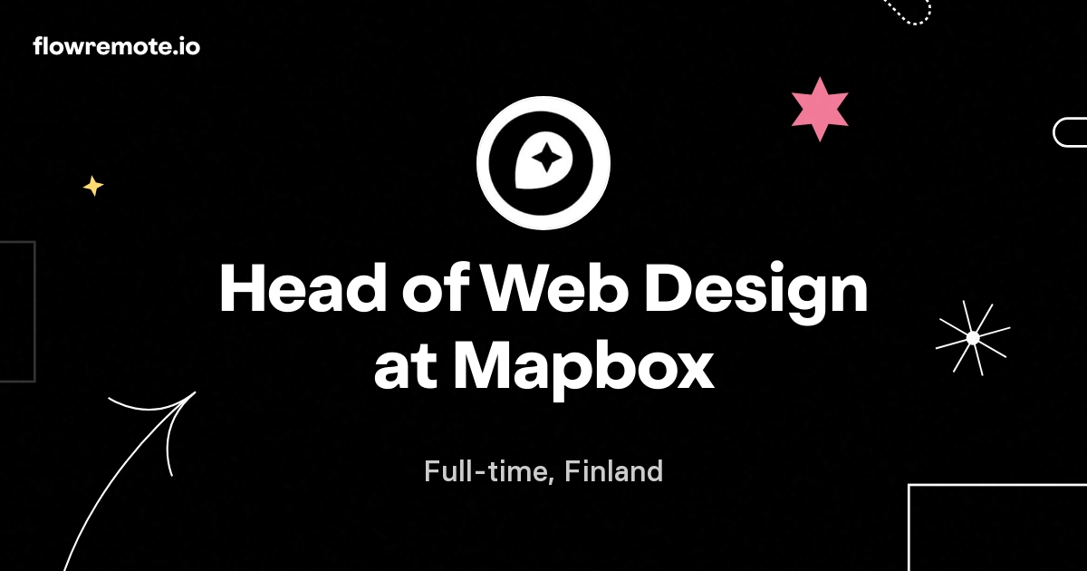Hiring: Full-time Head of Web Design at Mapbox
