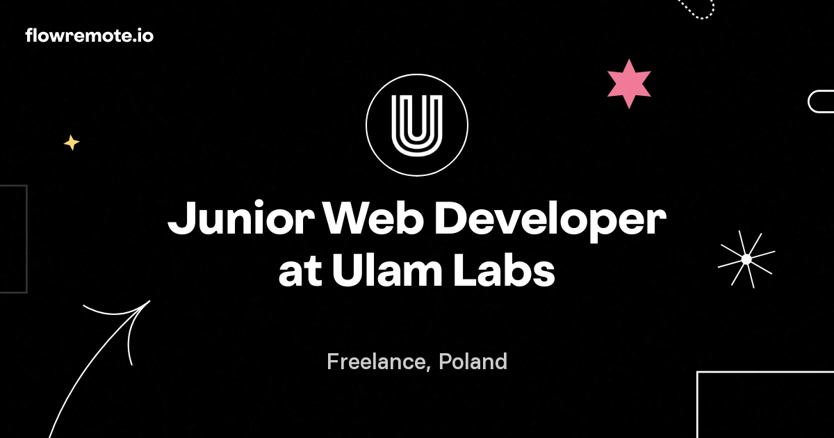 Hiring: Freelance Junior Web Developer at Ulam Labs
