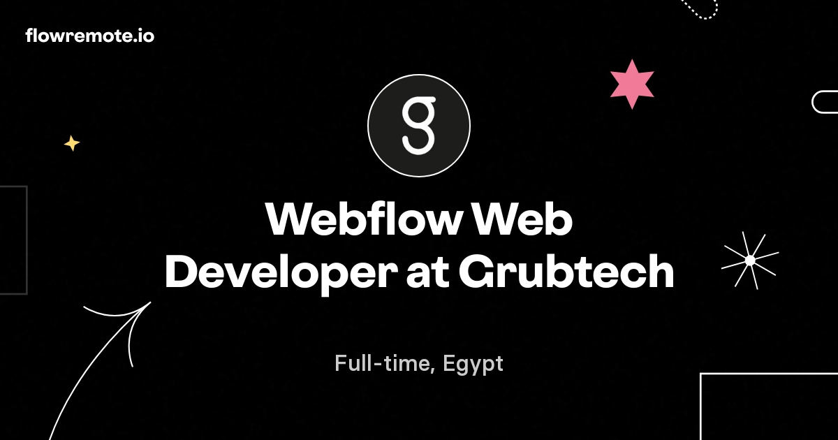 Hiring: Full-time Webflow Web Developer at Grubtech