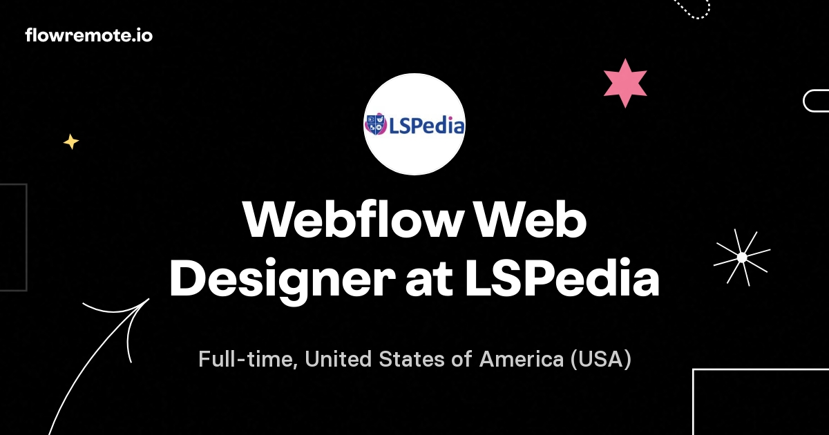 Hiring: Full-time Webflow Web Designer at LSPedia