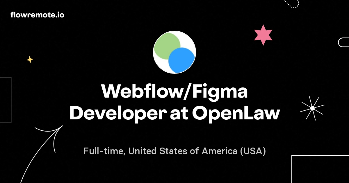 Hiring: Full-time Webflow/Figma Developer at OpenLaw
