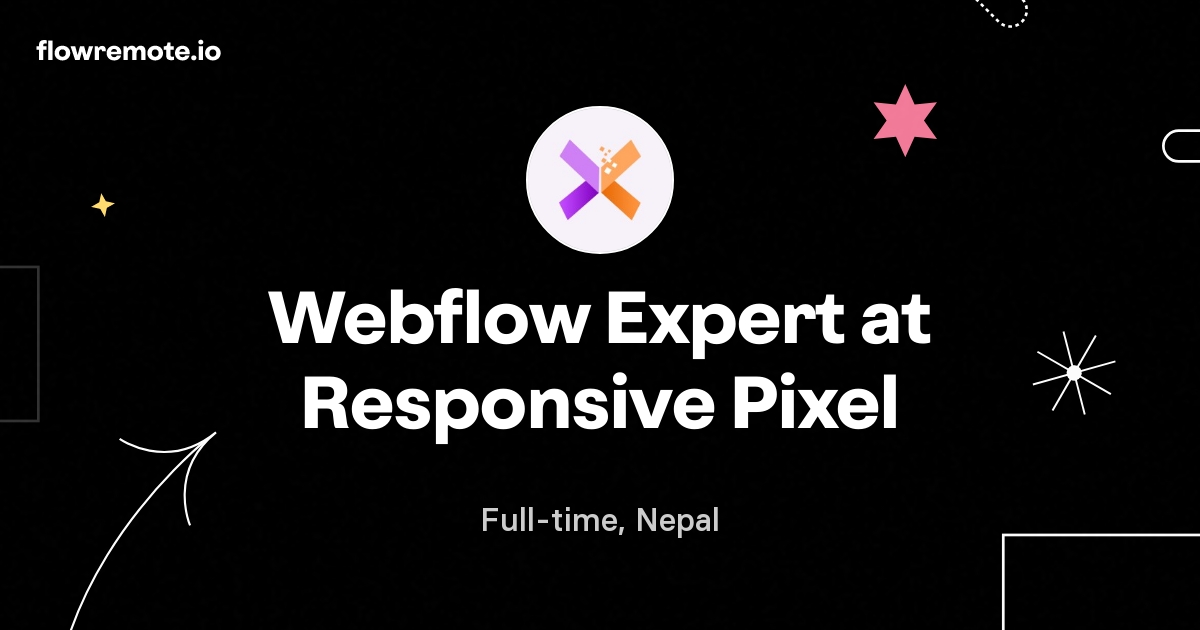Hiring: Full-time Webflow Expert at Responsive Pixel