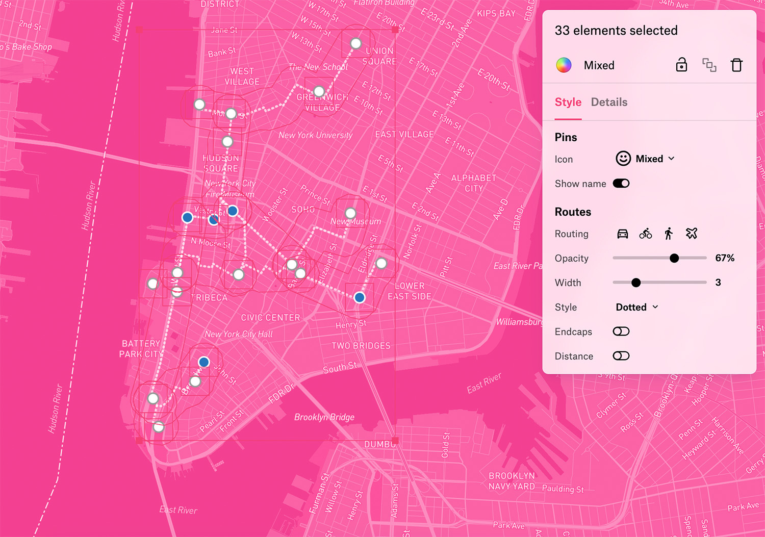 Make your maps shine with powerful background and styling controls