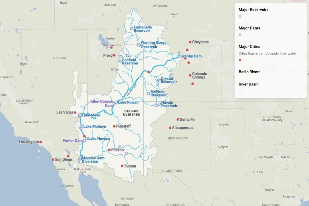Colorado River Basin - Felt Map Gallery