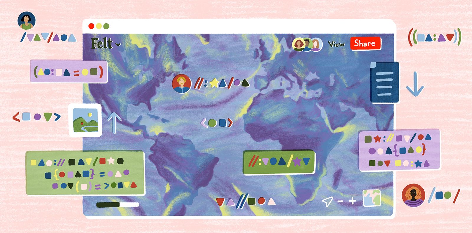 Visualizing weather data using the Felt API