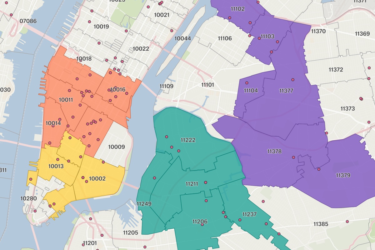 Sales Territories - Felt Map Gallery