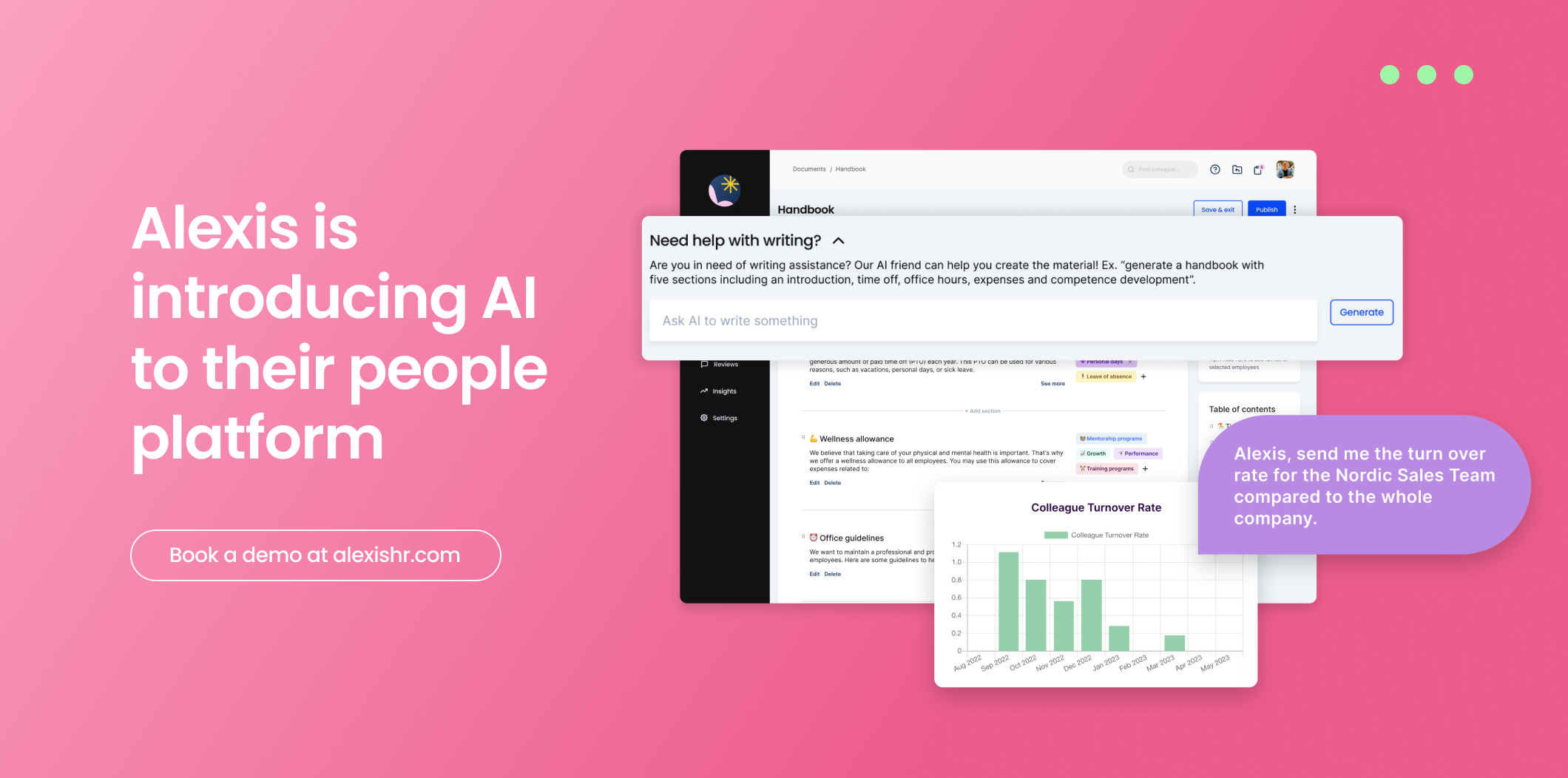 Alexis unveils AI-powered upgrades to their HR platform, enabling easy ...