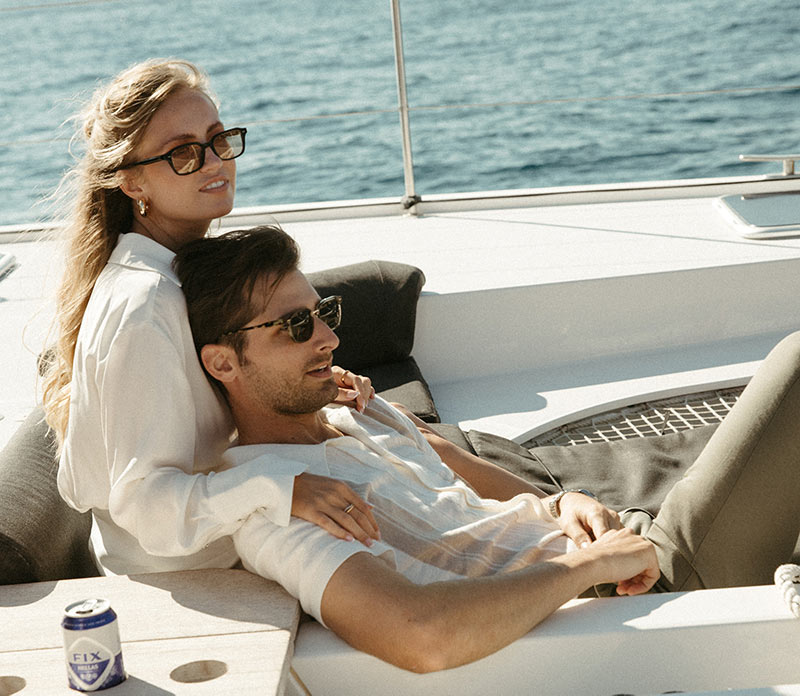 CARA MIA ﹘ Couples Portfolio ﹘ Rehearsal on a Catamaran