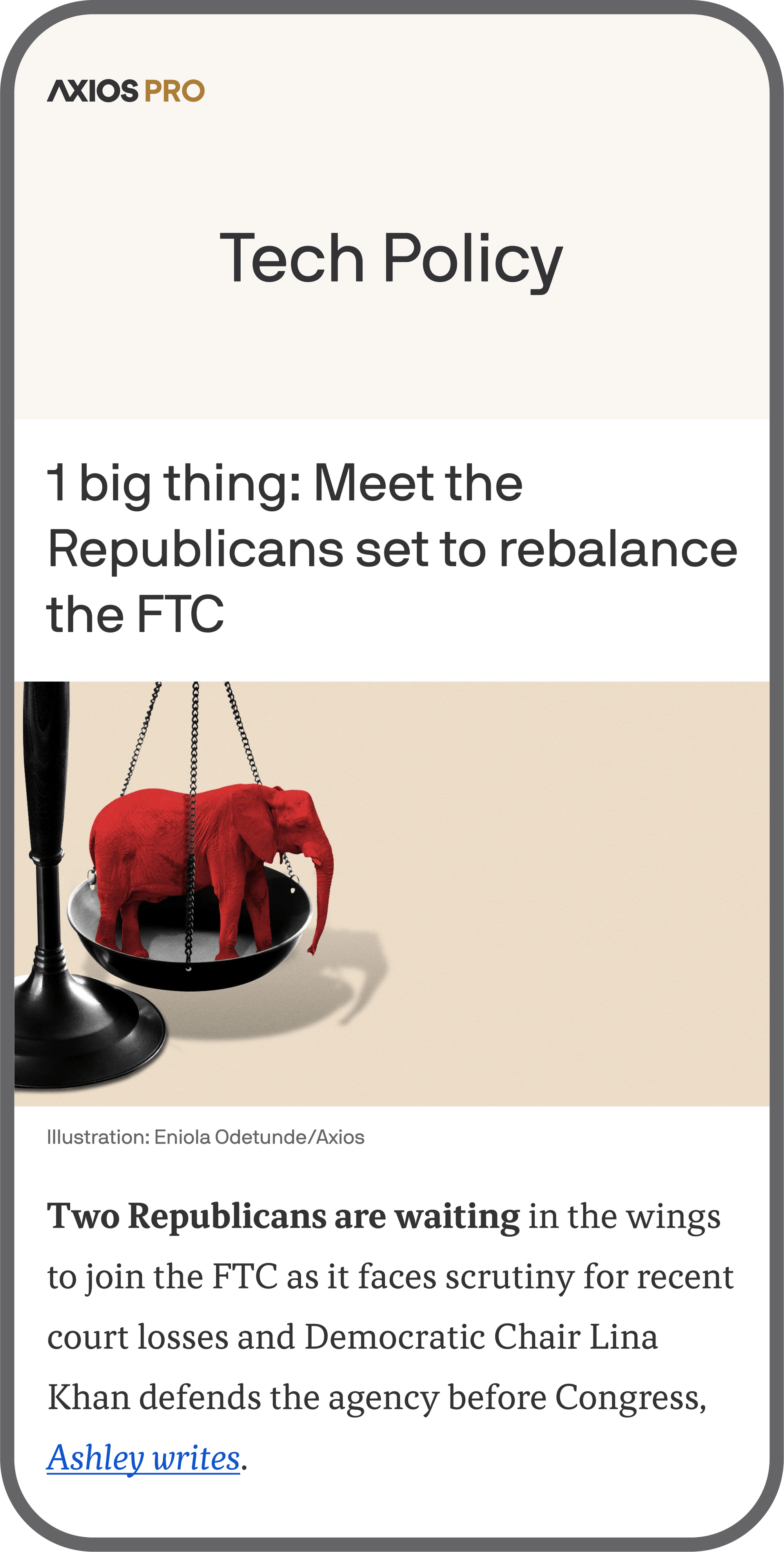 Axios Pro: Policy Preview