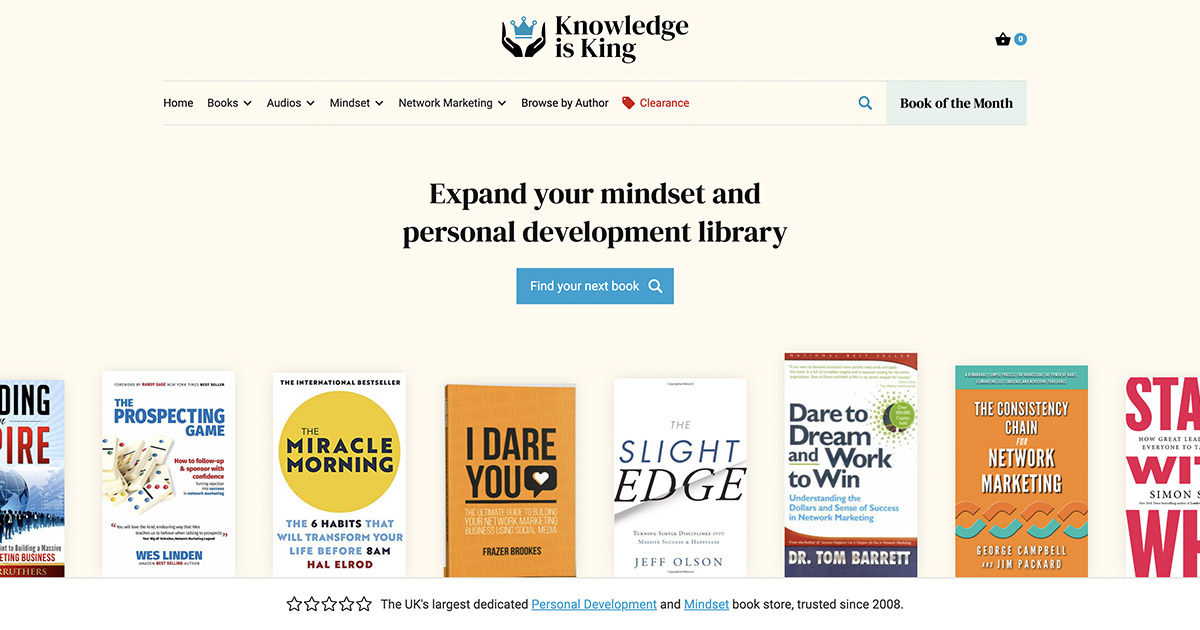 Knowledge is King - Personal Development Books & Audios