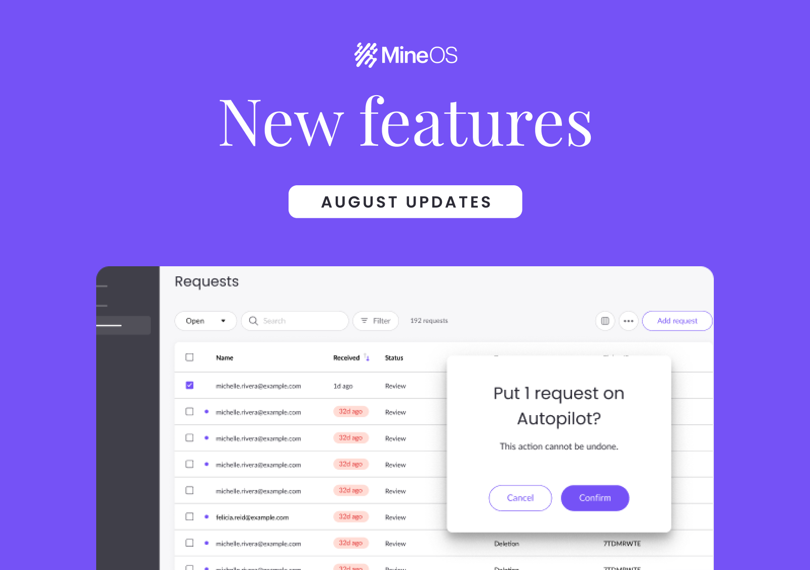 MineOS Product Feature Updates in August 2023 - MineOS